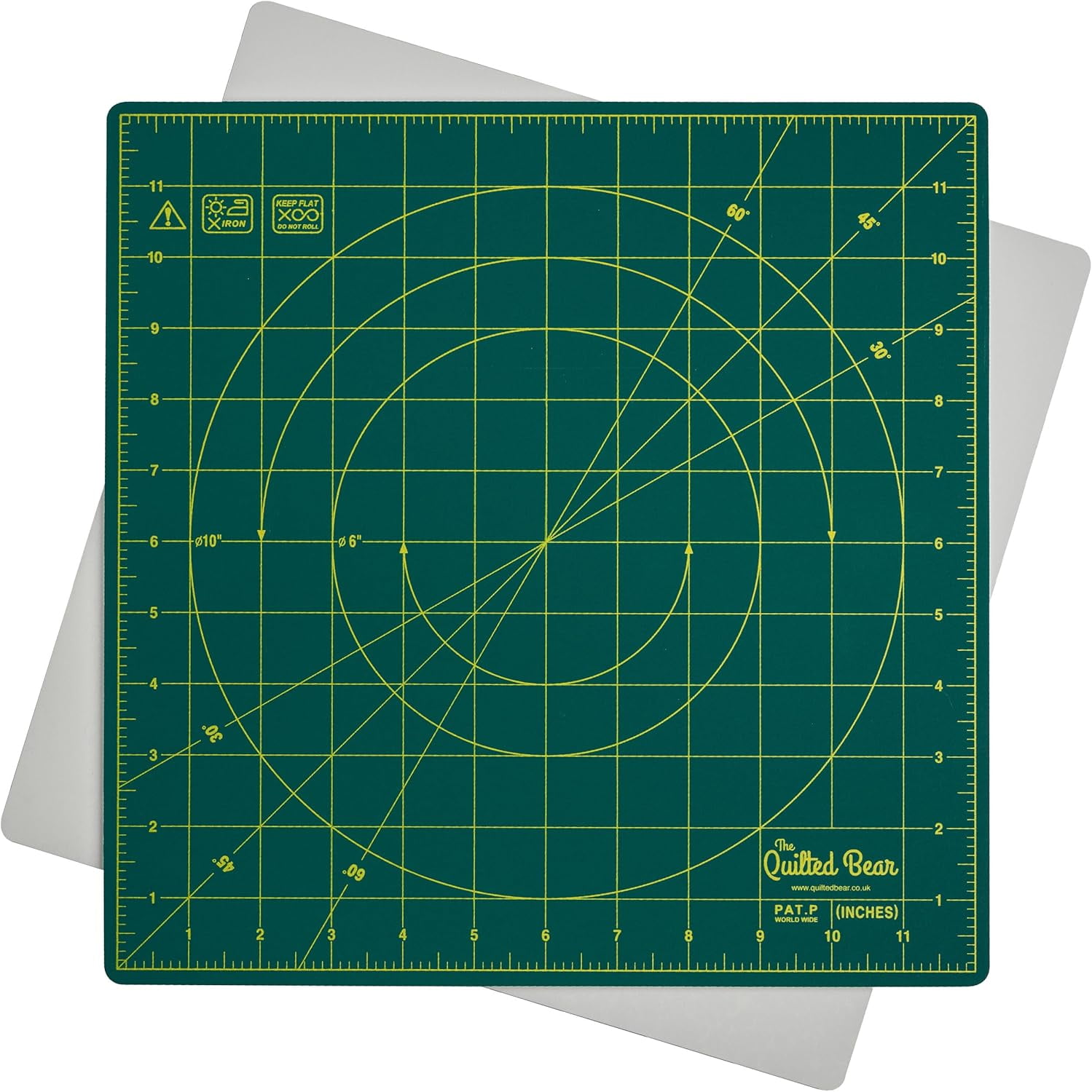 The Rotating Cutting Mat 12" x 12" - Square Self Healing 360° Rotating ...