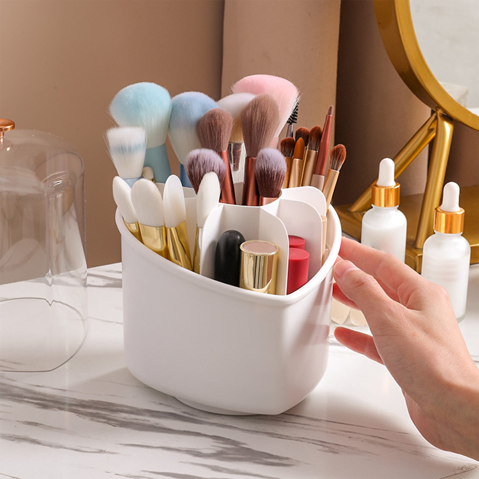 Rotating Desk Organizer, Multifunctional Stationery Caddy, 8 ...