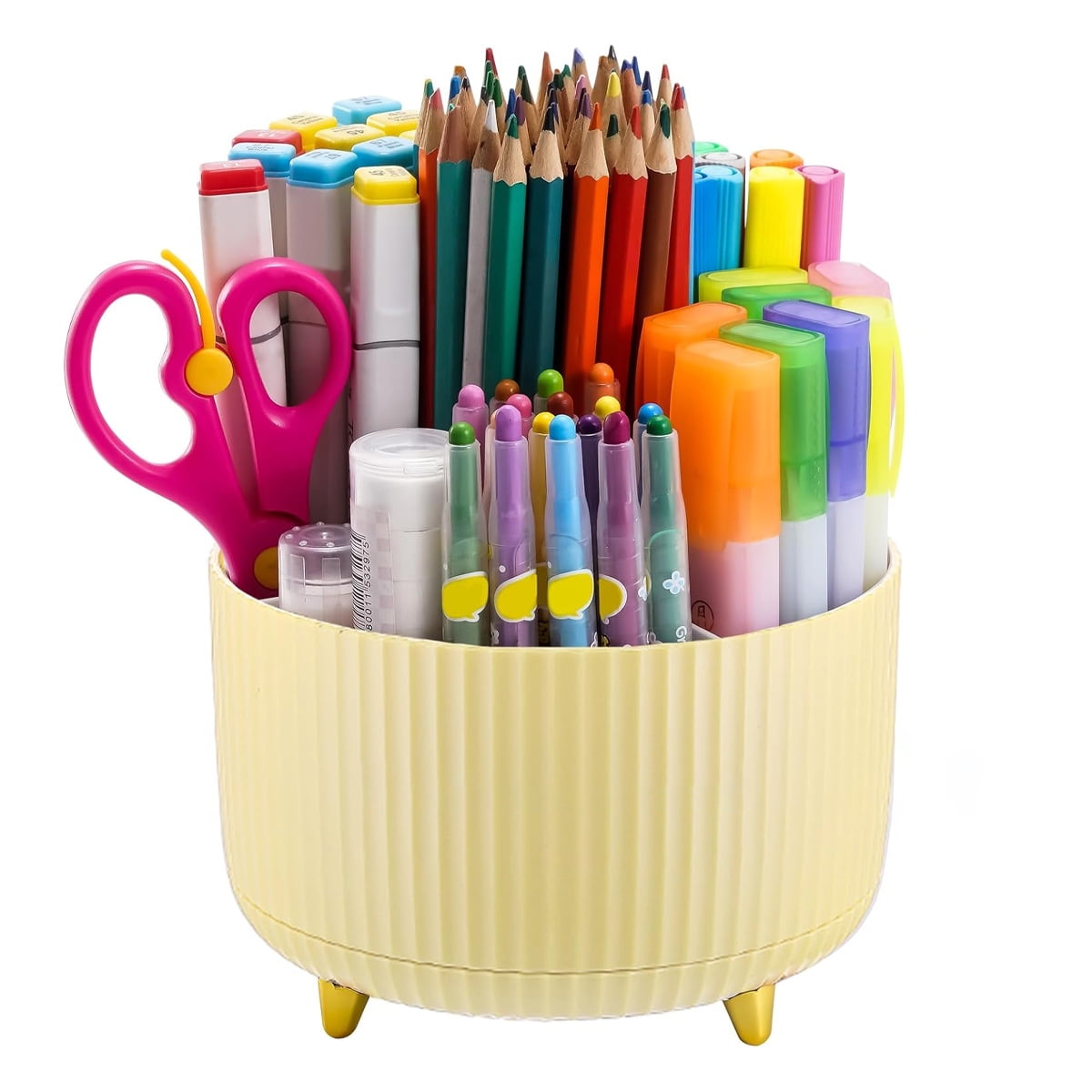 Rotating Desktop Organizer, Dual-Use Desktop Pencil Holder, Rotating ...