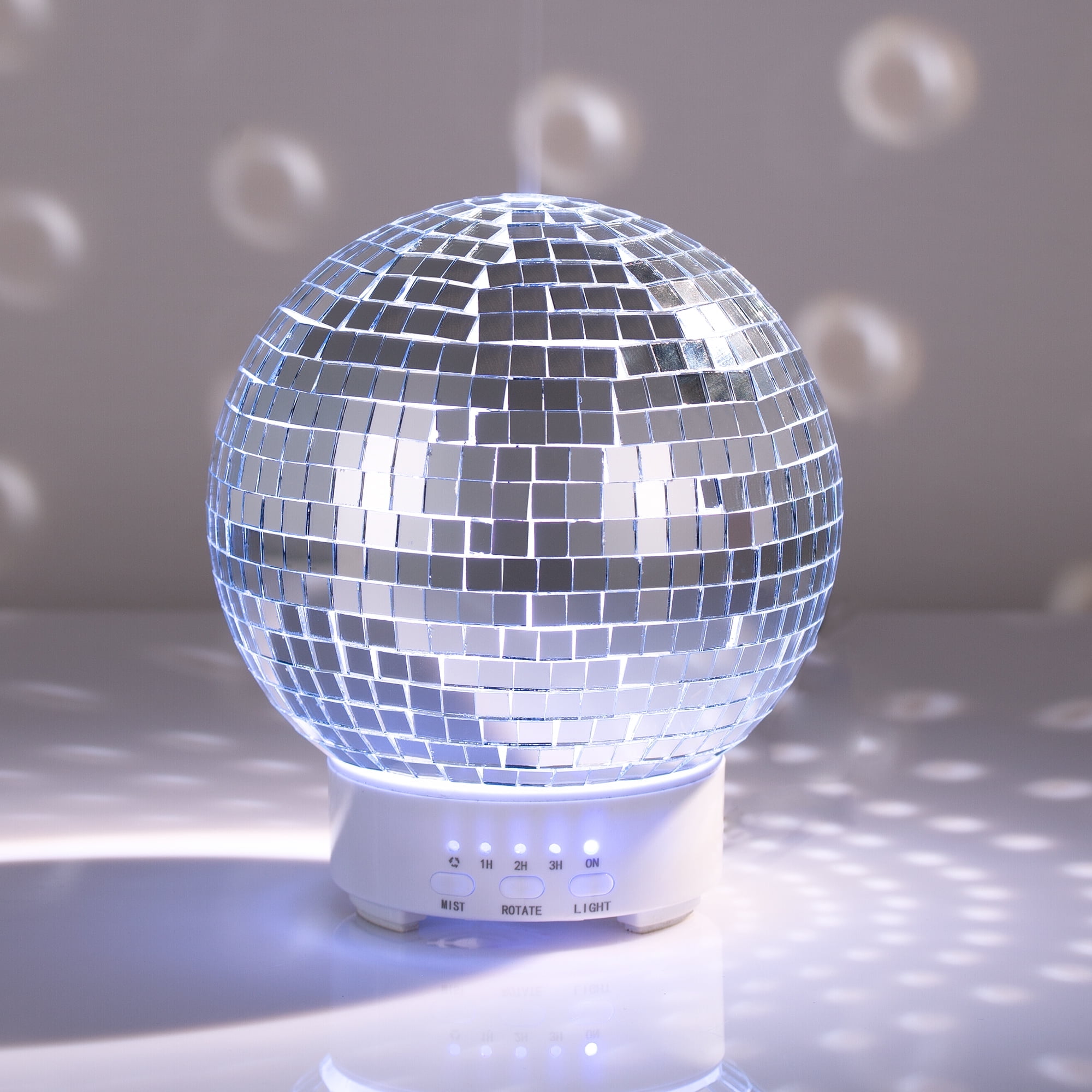 100ML Rotating Disco Ball & Glass Essential Oil Diffuser with LED & Timer for Decor - Walmart ...