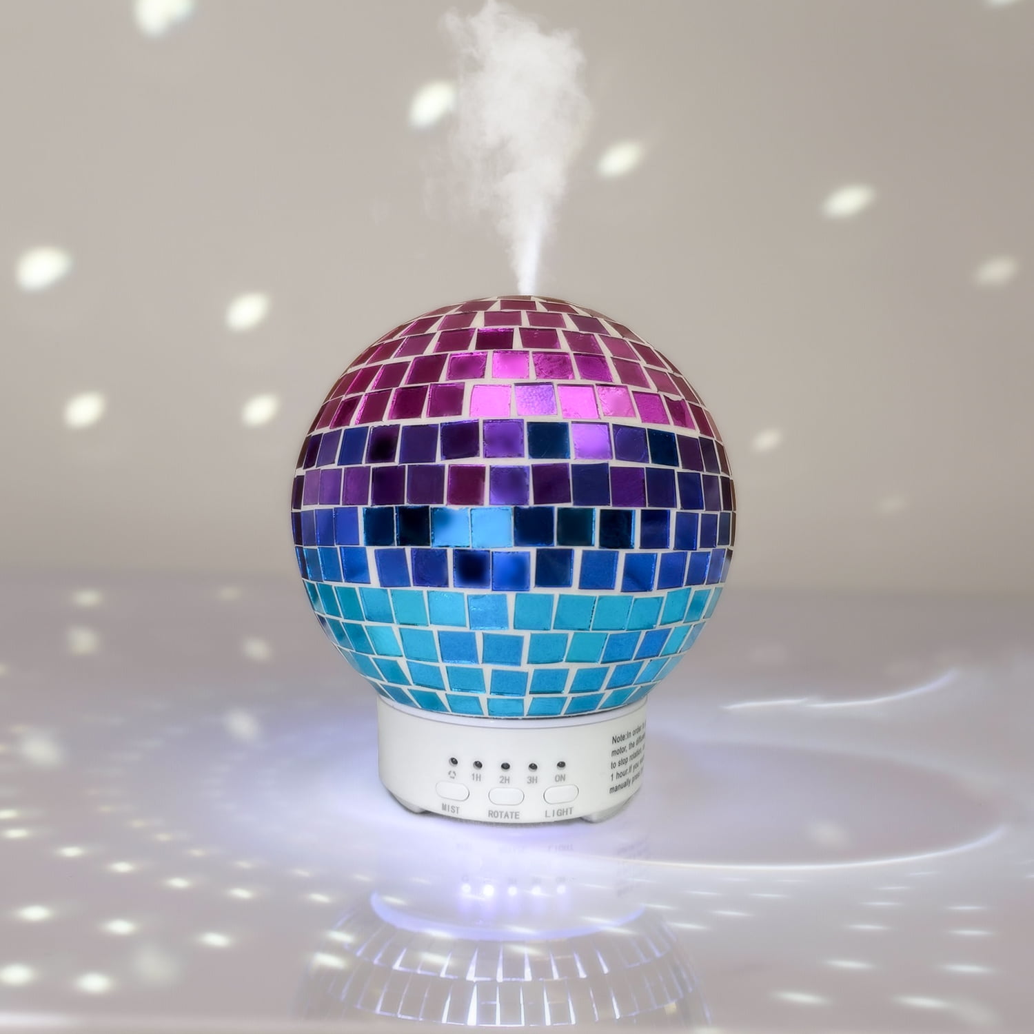 Rotating Disco Ball and Diffuser,Glass Essential Oil Aromatherapy ...