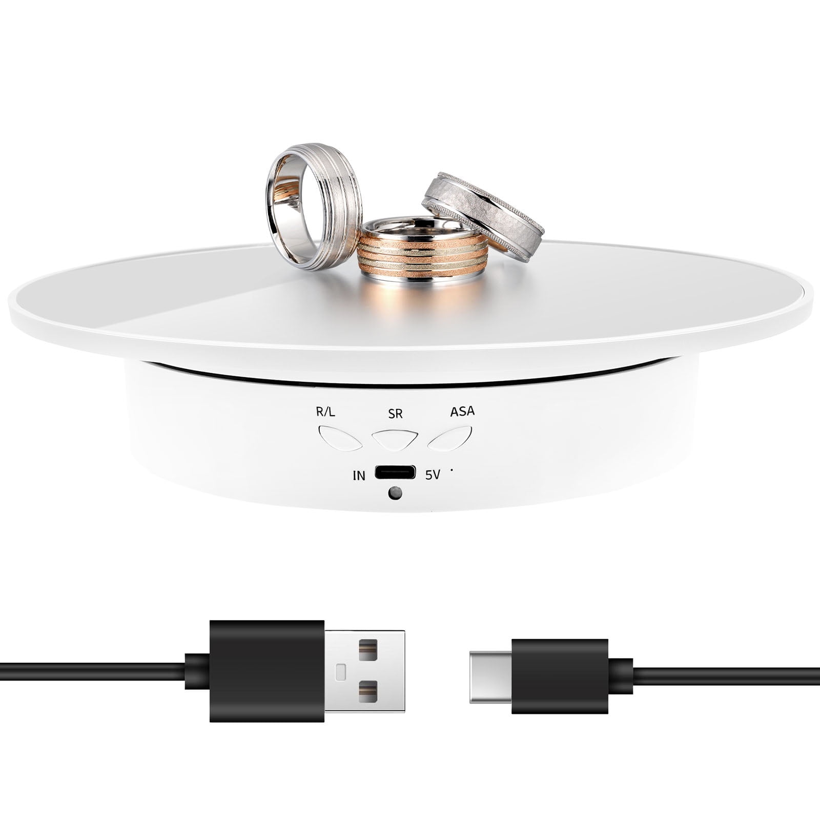 Rotating Display Stand 3 Speeds Motorized Rotating Display 20 cm ...