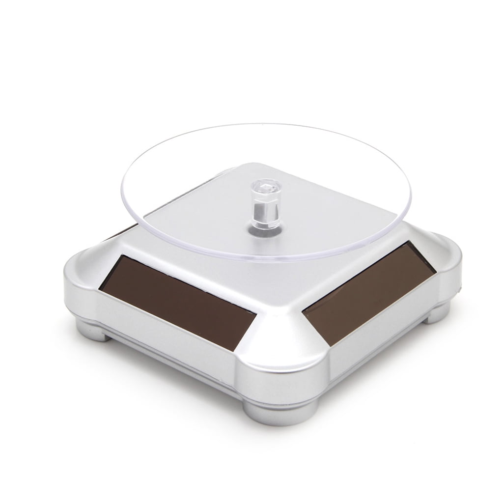 Rotating Display Stand 360 Degree Solar Power Rotating Turntable ...