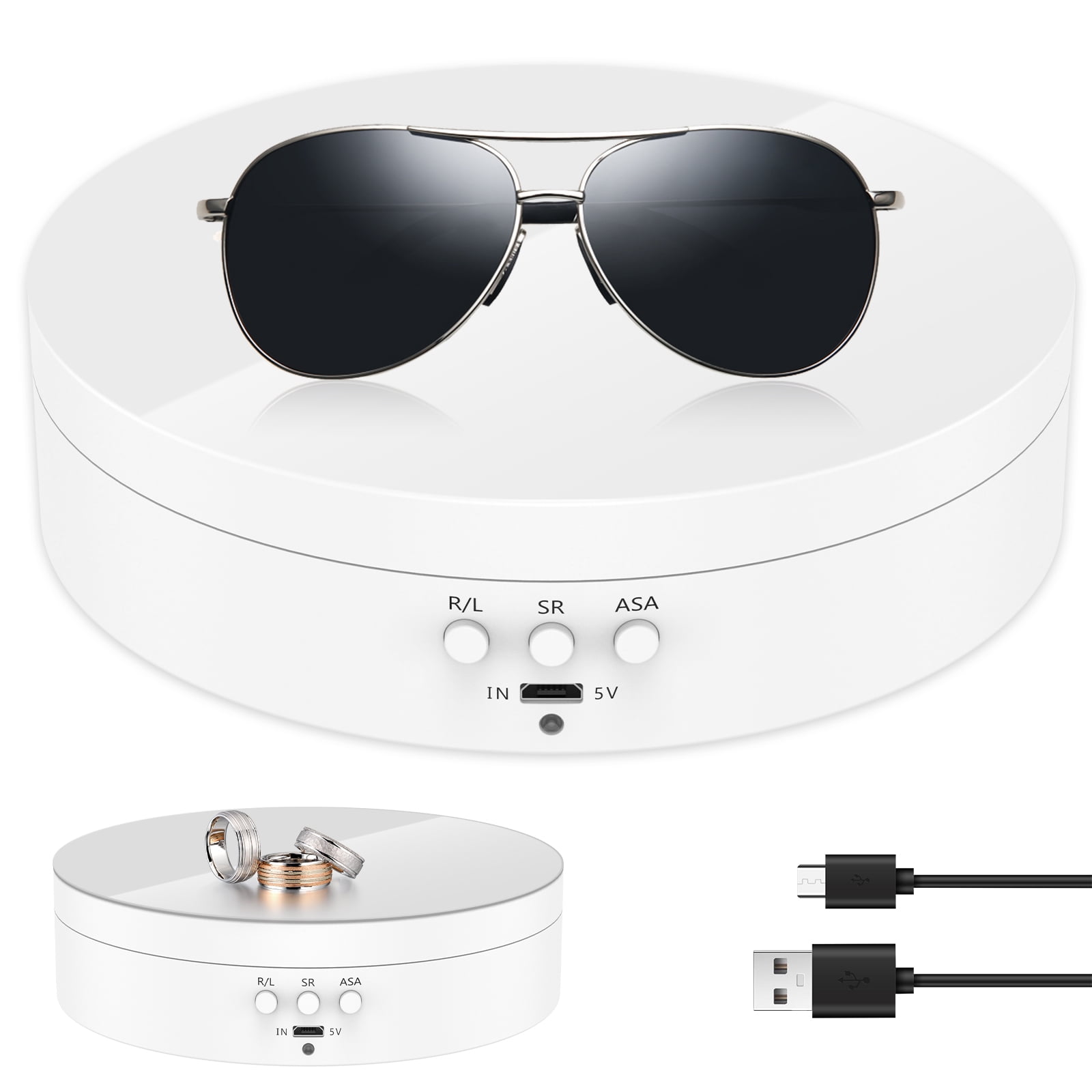 Rotating Display Stand 360° Rotation Electric Rotating Turntable Speed ...