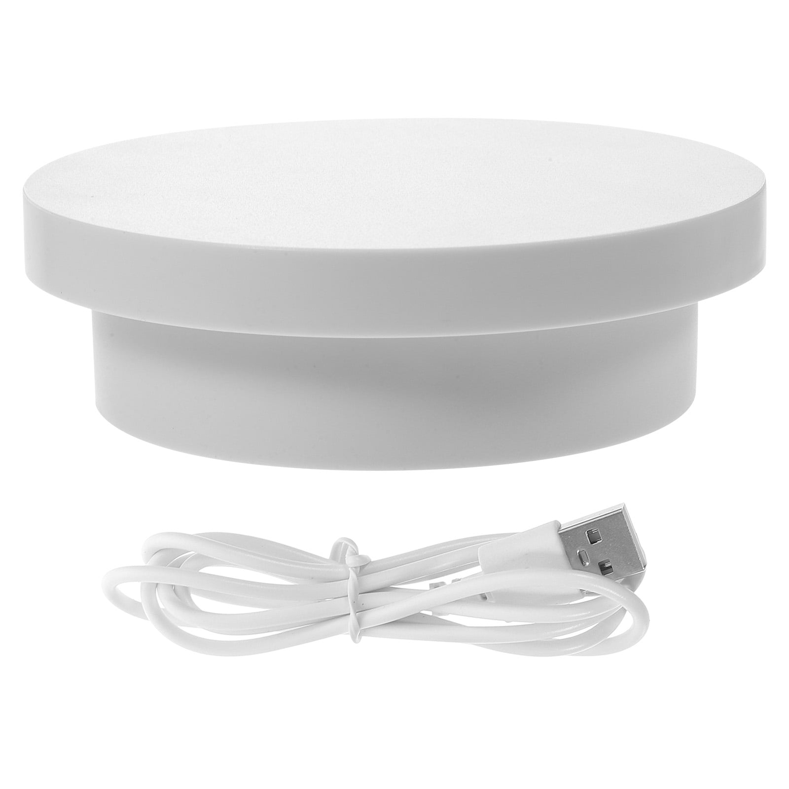 MLINS White Rotating Display Stand for Indoor Use Made of PVC with Good ...