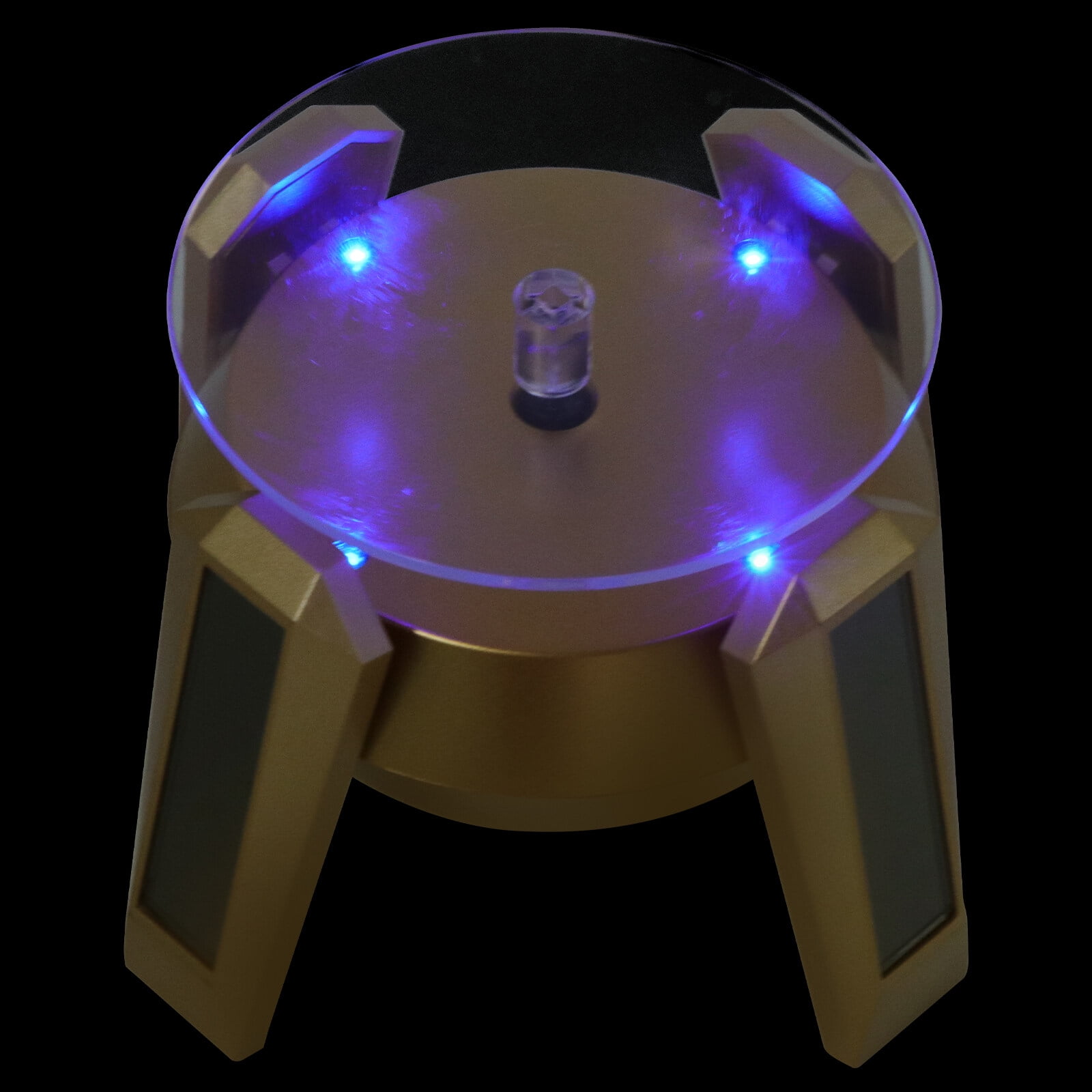 Rotating Display Stand LED Plate Tool Shelves Turntable for Jewelry ...