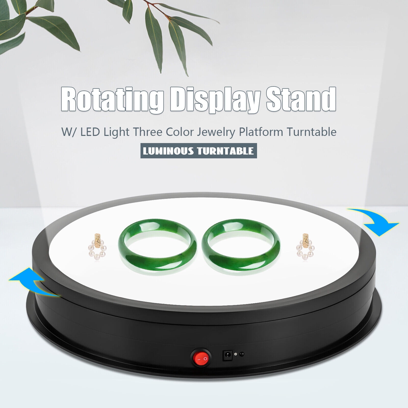 Rotating Display Stand Platform Rack Product with 3 Color Led Light ...