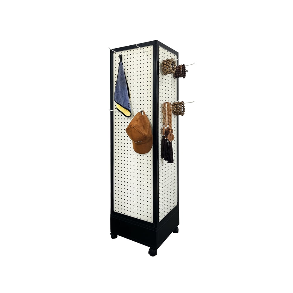 Rotating Display Stand, Revolving Pegboard Display Rack, 4 Sided ...