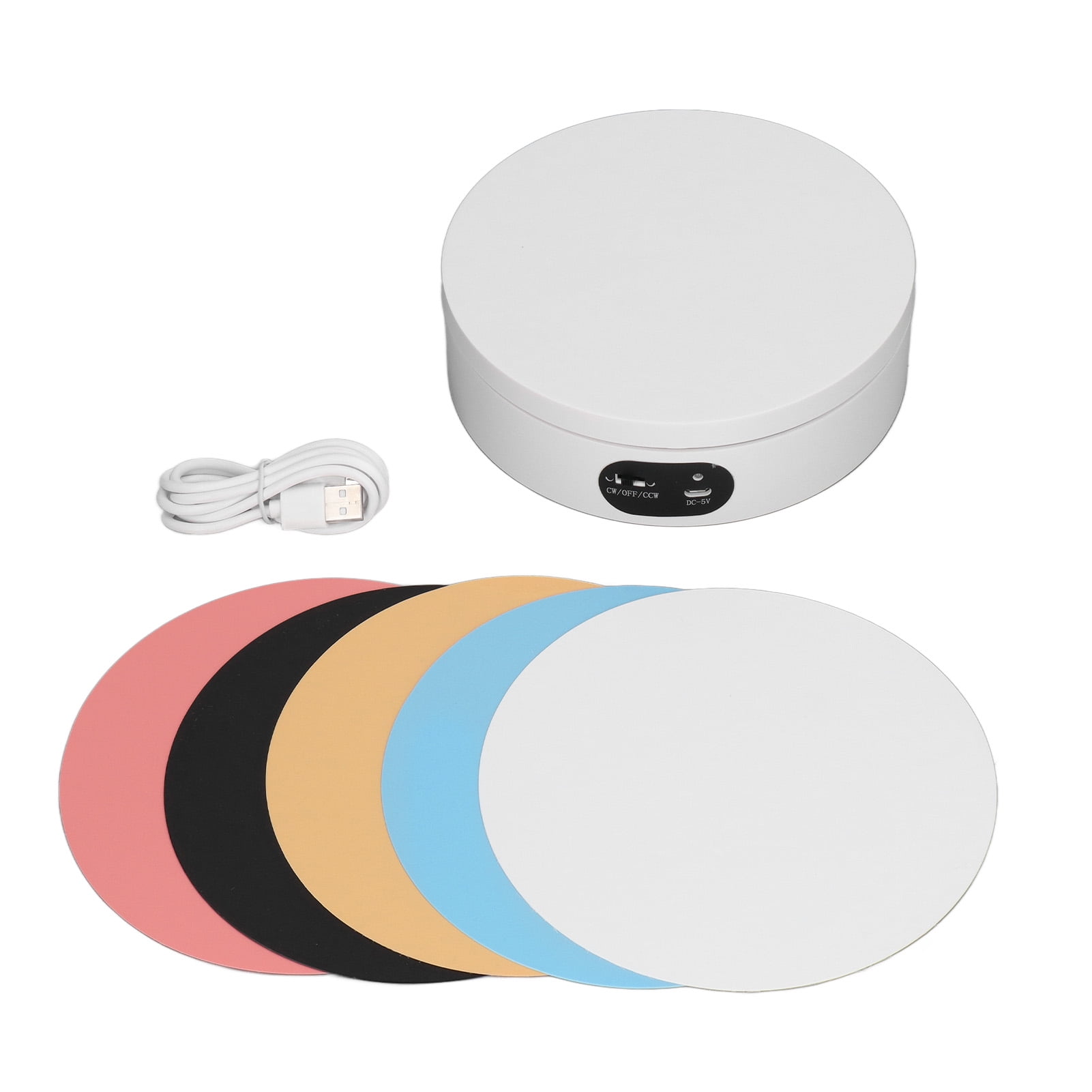 Rotating Display Stand White Epoxy Resin Flashing Motorized Rotating ...