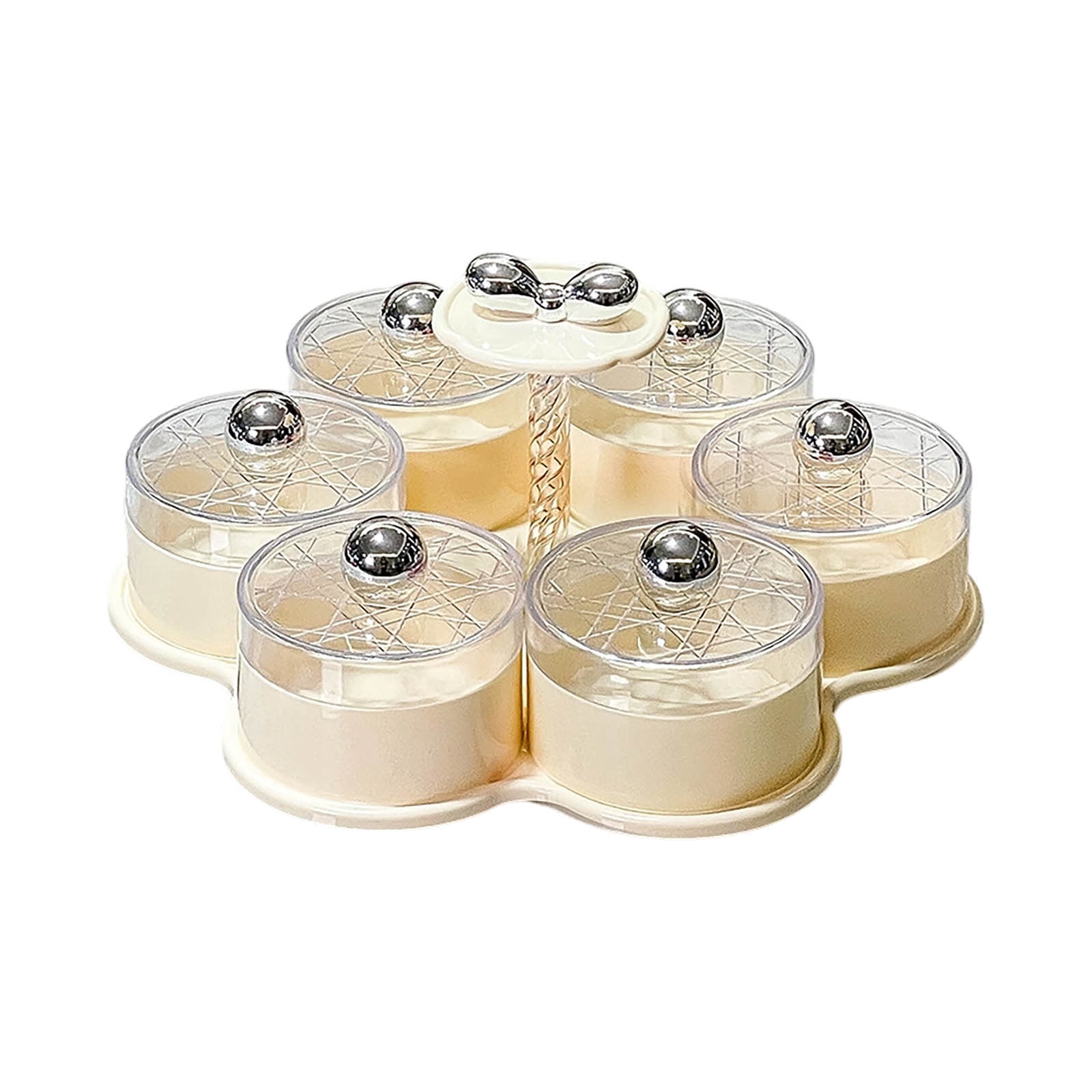 Rotating Divider Plate for Snack Organization with Lid - Versatile Food ...