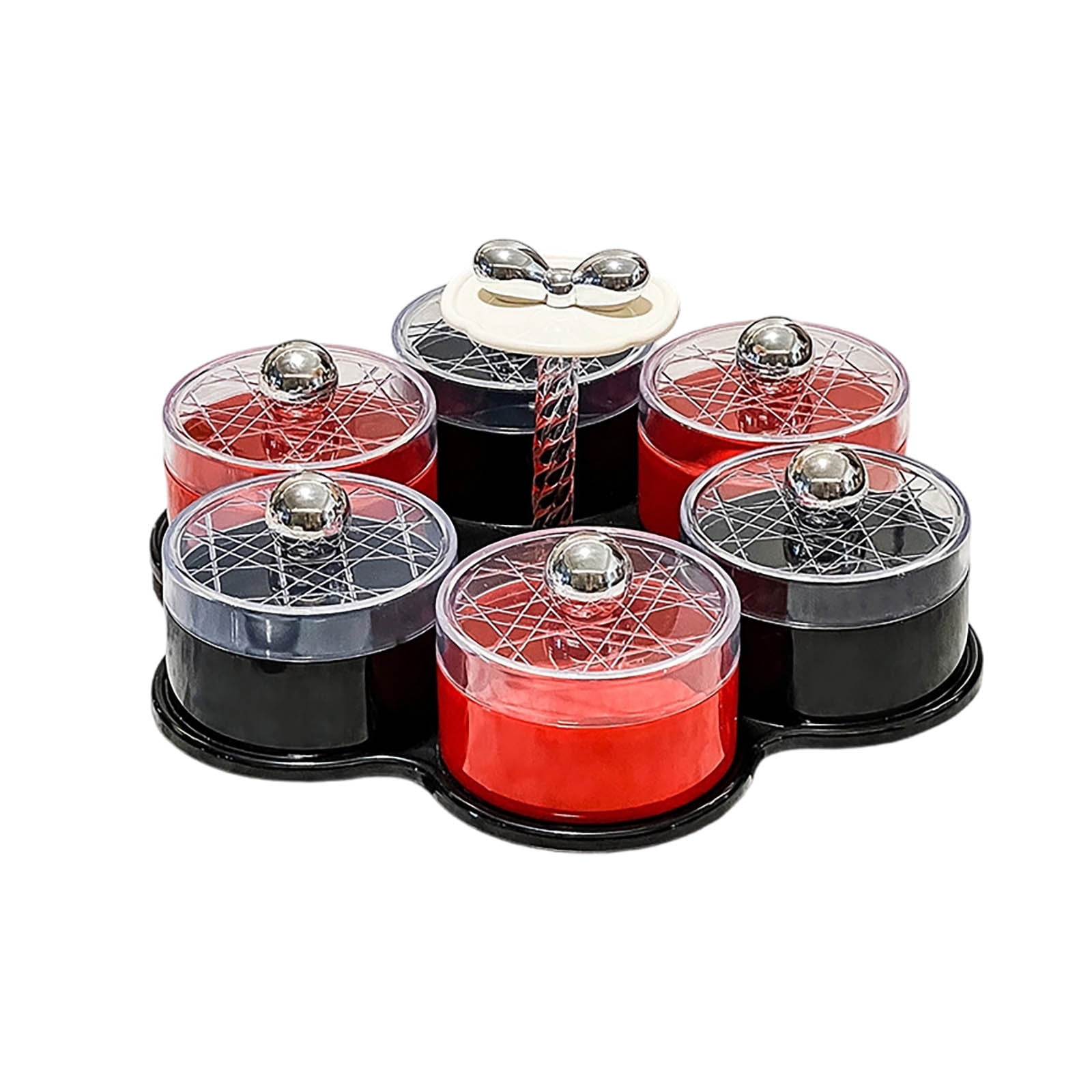 Rotating Divider Plate for Food Storage with Lid - Snack Organizer ...