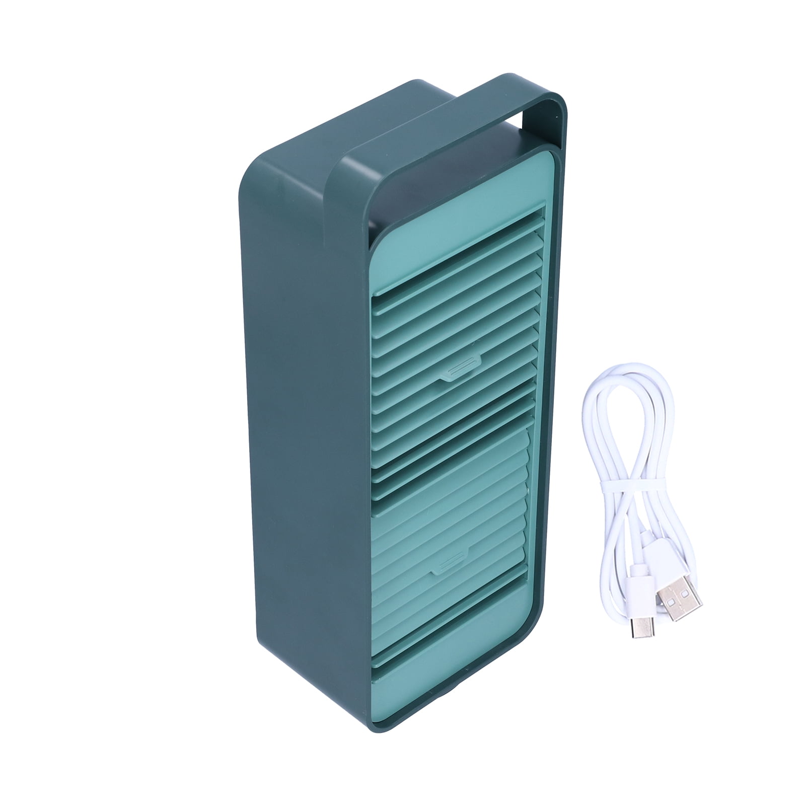 Rotating Double,Blade Fan, Long,Lasting 4800mAh Battery, Adjustable ...