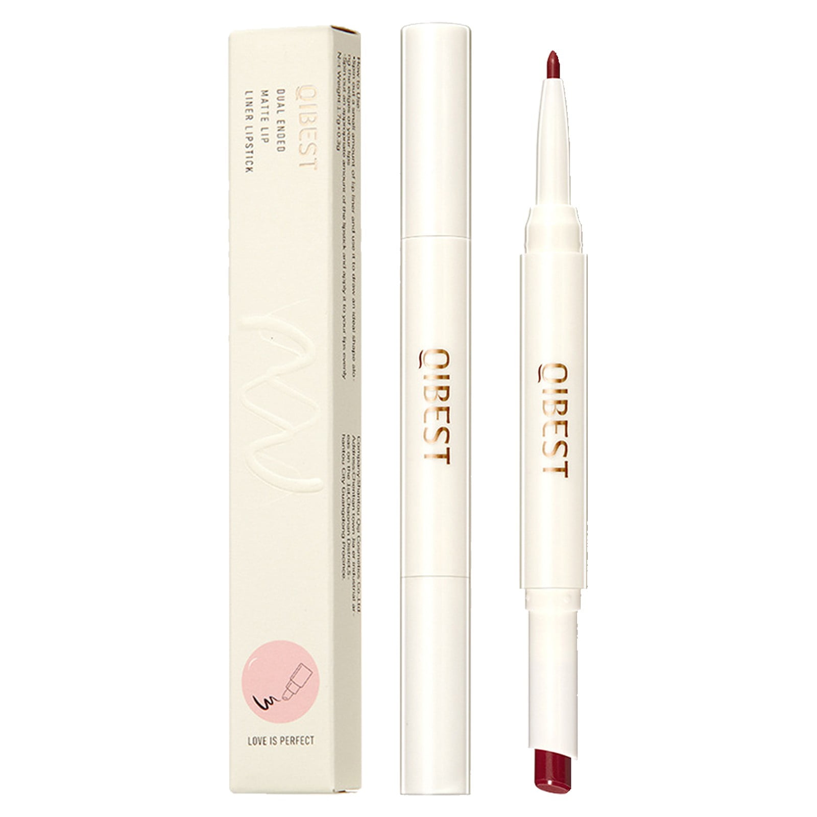 Rotating Double Headed Lipstick Lip Liner Moisturizing Surface Does Not ...