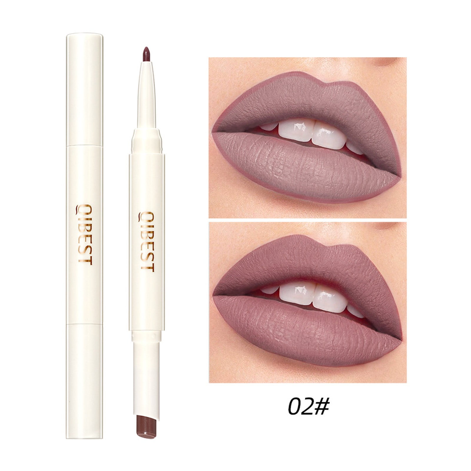 Rotating Double Headed Lipstick Lip Liner Moisturizing Surface Does Not ...