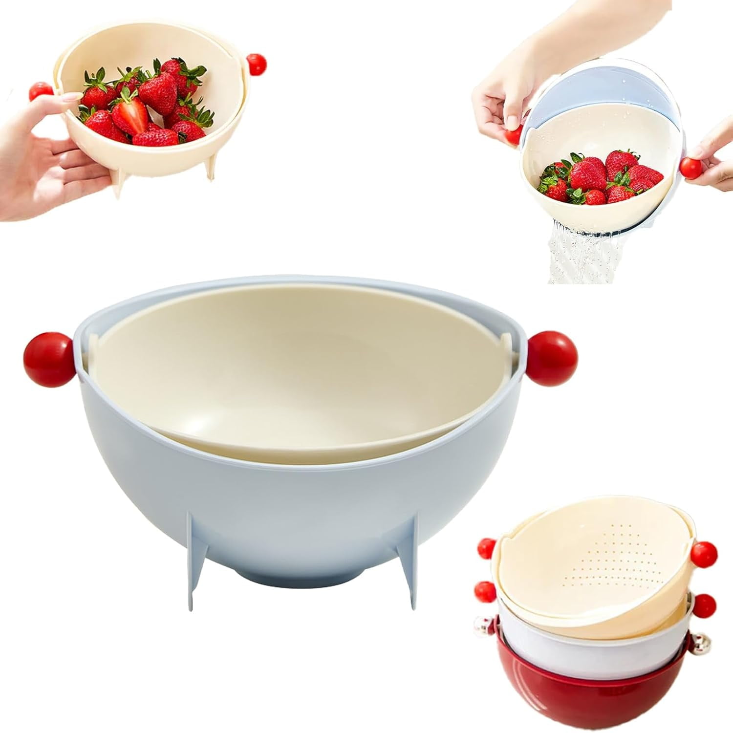 Rotating Drain Basket – High Temperature Resistant, Easy to Clean, 4-in ...