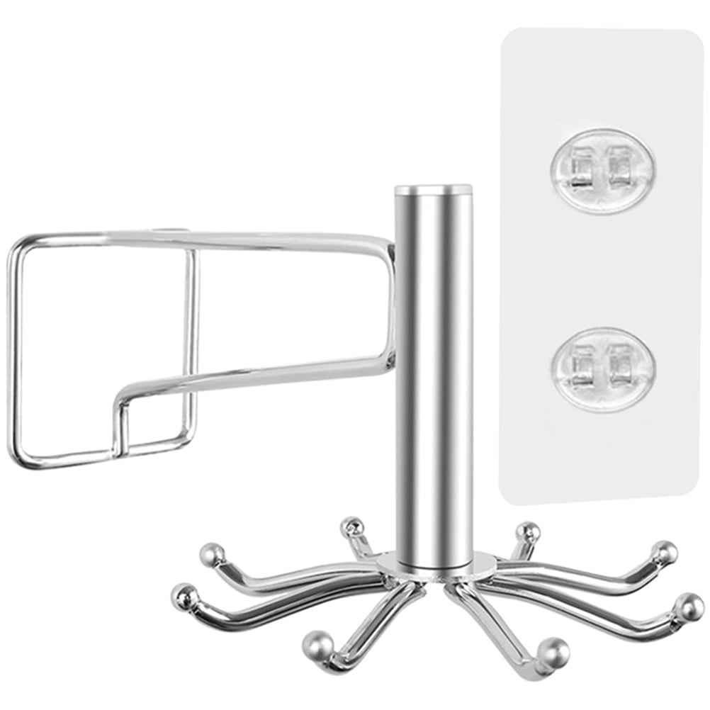 Rotating Eight-Claw Hook Kitchen Utensil Hanger Stainless Steel Holder ...