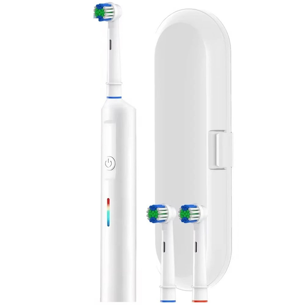 Rotating Electric Toothbrush 3 Modes USB Fast Rechargeable Rotary ...