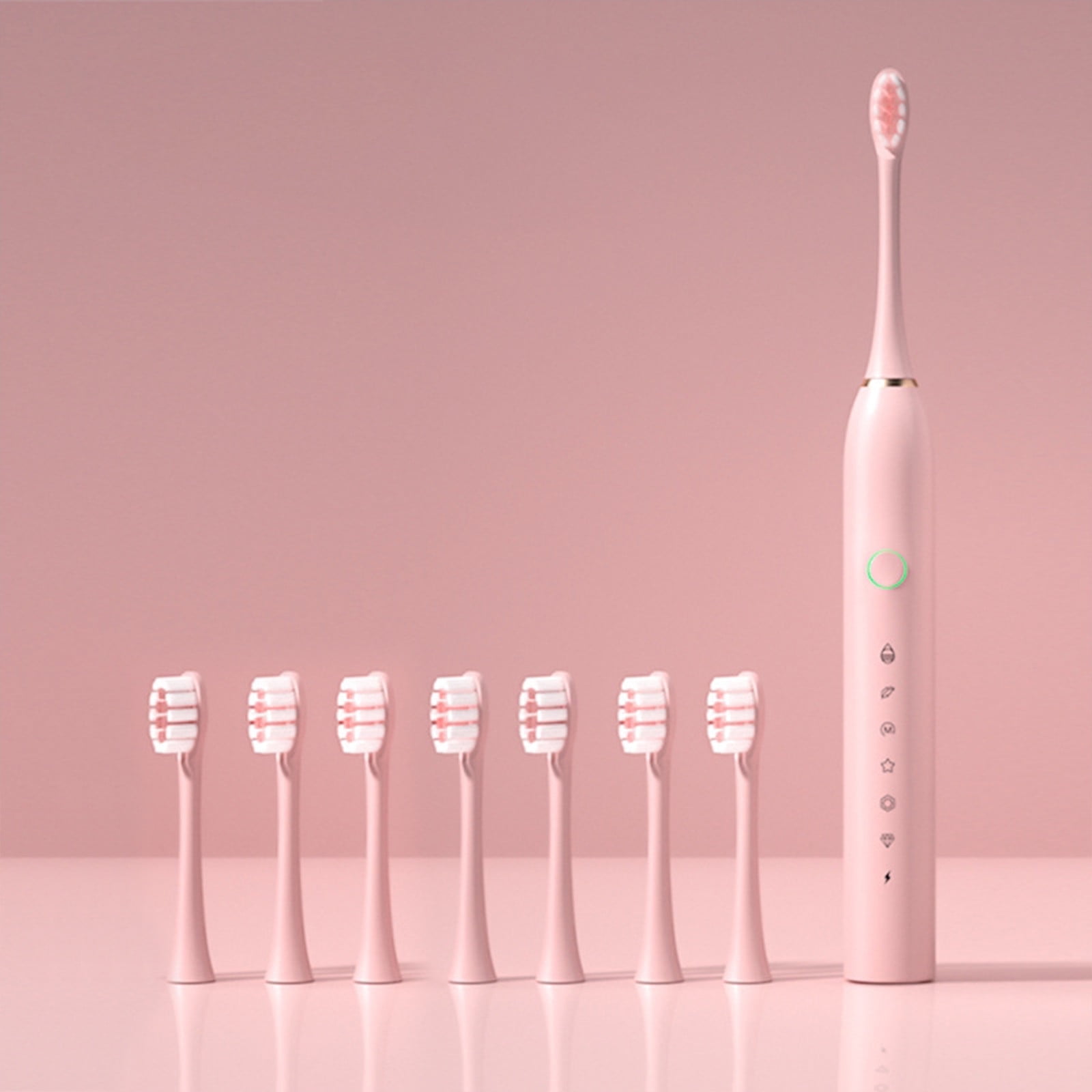 Rotating Electric Toothbrush for Adults with 8 Brush Heads, Travel Case ...