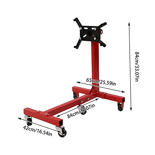 Rotating Engine Stand Steel 1500lbs Capacity with 5 Universal Wheels ...