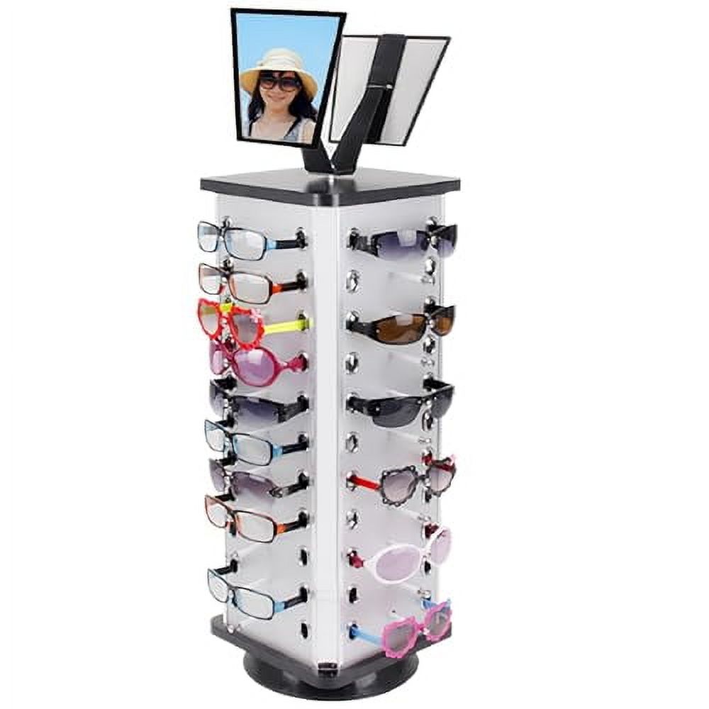 Rotating Eyeglass Display Stand, 44 Pair Sunglasses Display 360 ...