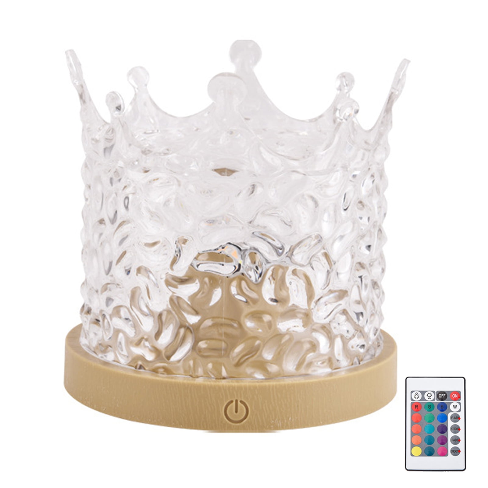 Rotating Flame Water Lamp Bedside Lamp Ocean Wave Projector Light with ...