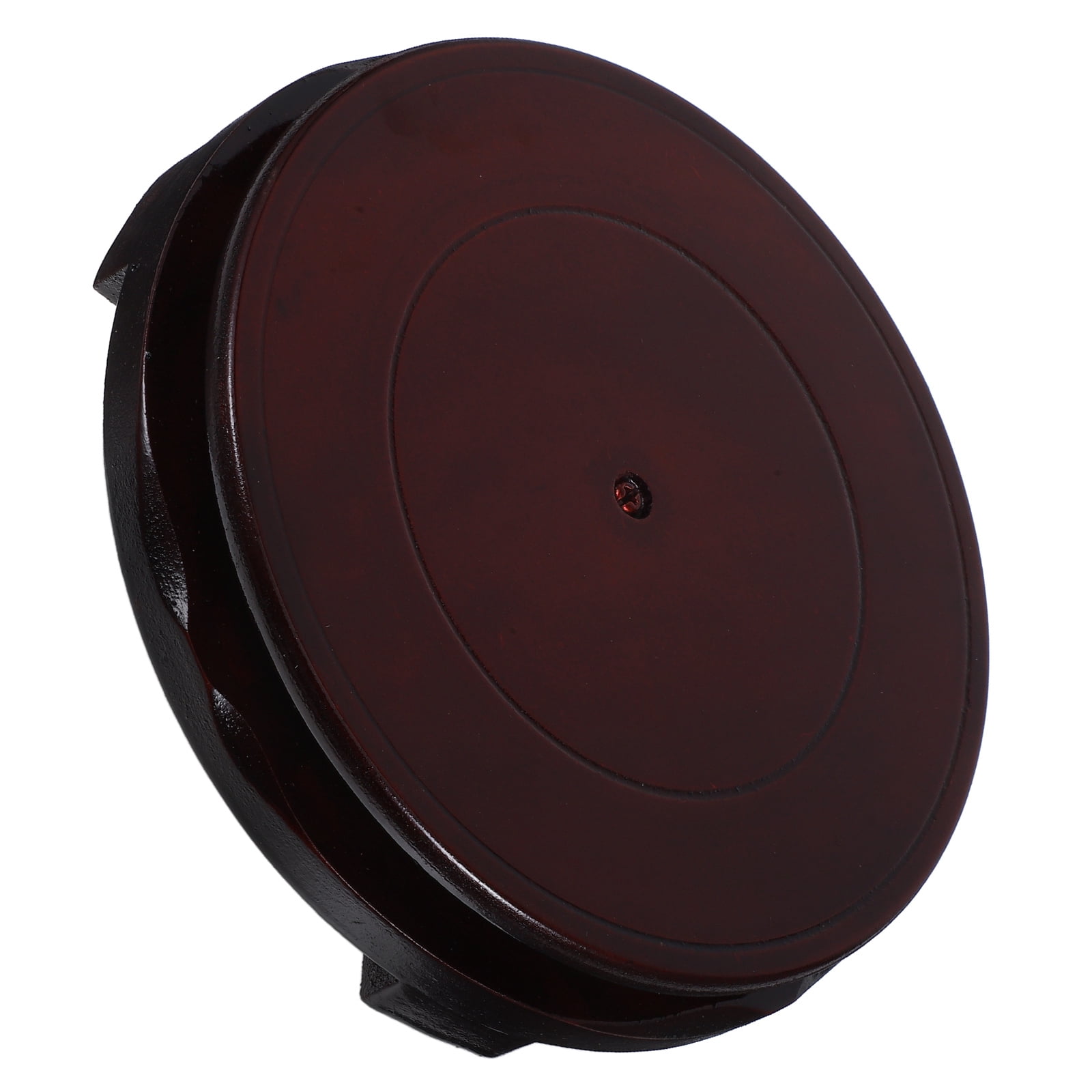 Wooden Rotating Plant Stand with Stable Round Base for Home Use Brown ...