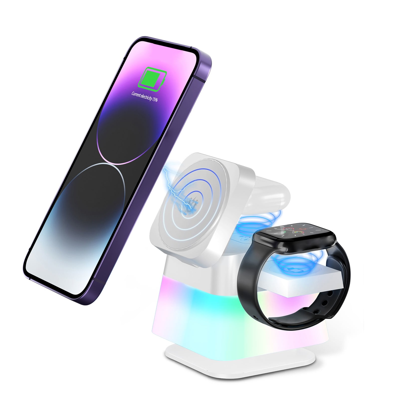 Rotating Folding Four In One Desk Lamp Wireless Charger 15W Fast ...