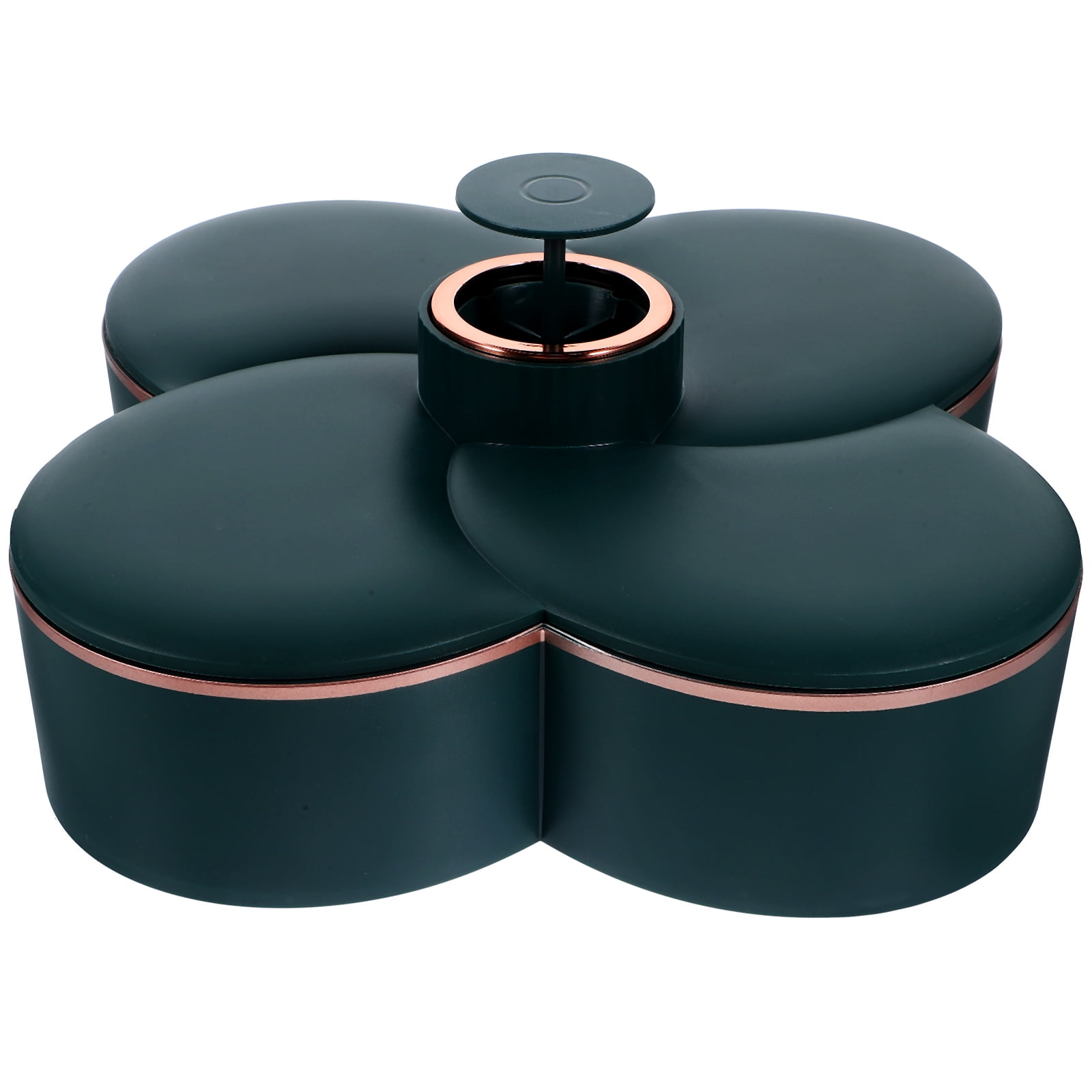 Rotating Fruit Plate Compartment Snack Container Fruit Trays for Party ...