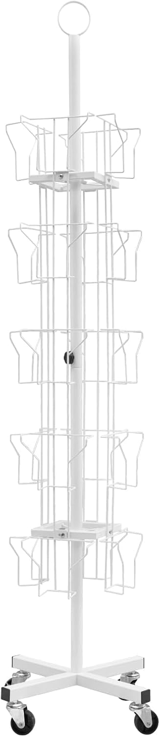 Rotating Greeting Card Rack, 5 Tier Greeting Card Display Stand, Card ...