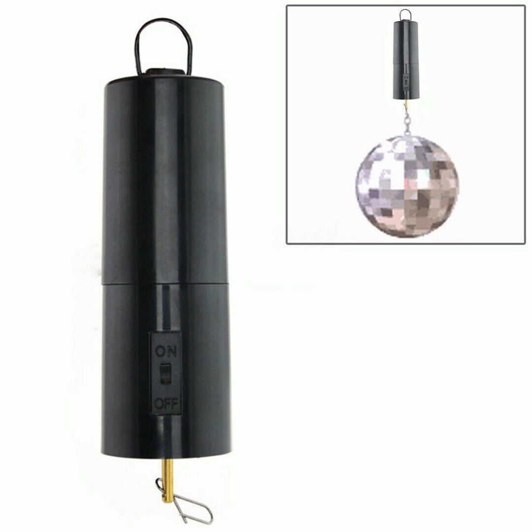 Rotating Hanging Mirror Ball Motor Spin Battery Turning Disco Party ...