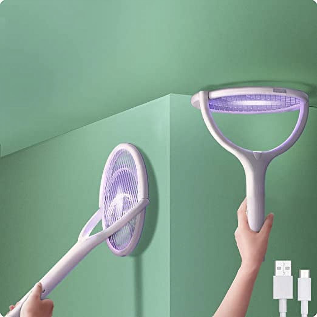 Rotating Head Rechargeable Electric Fly Swatter Electric Fly Swatter ...