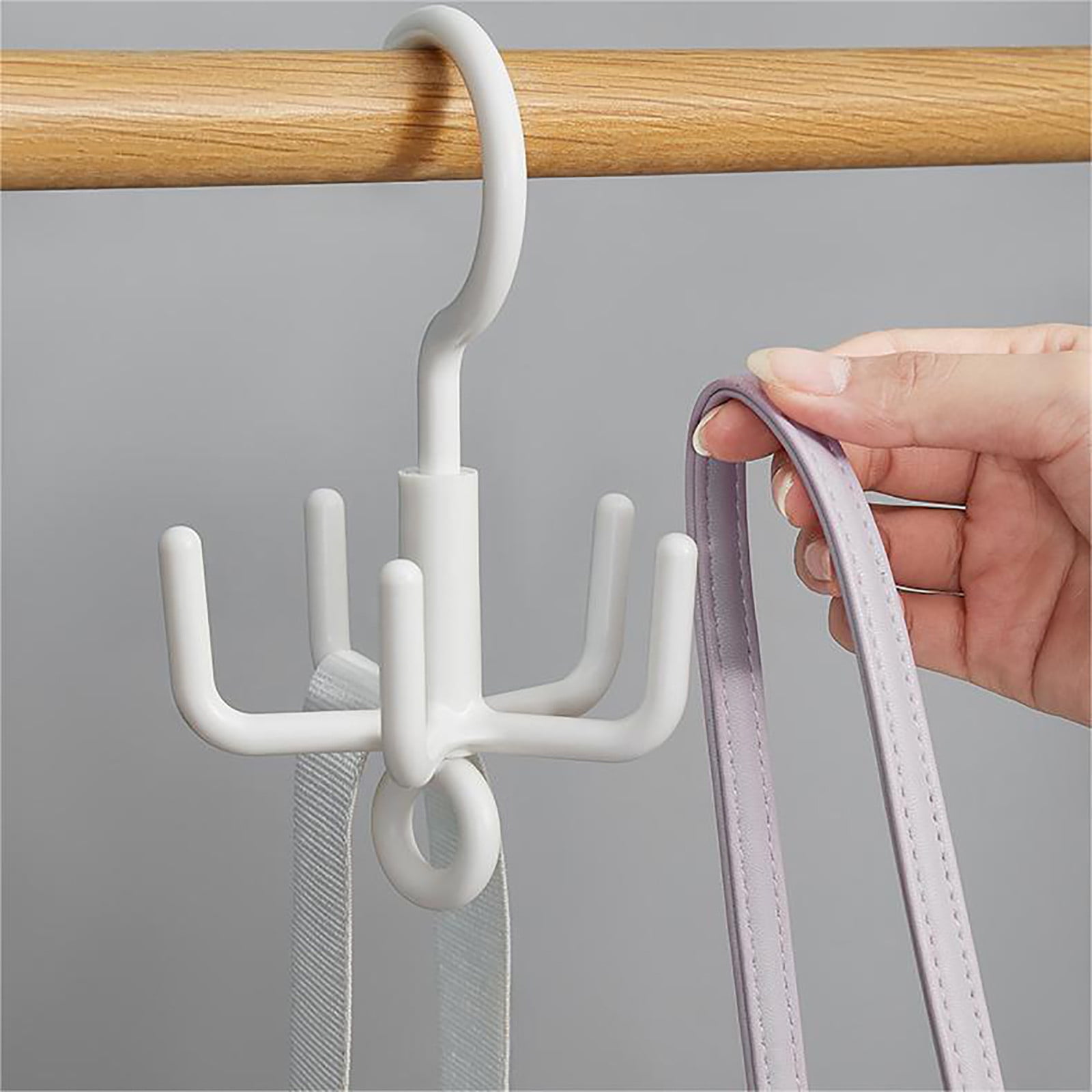 Rotating Hook Coat Rack, Multi-claw Belt Hook, Wall Mountable, Over-the ...