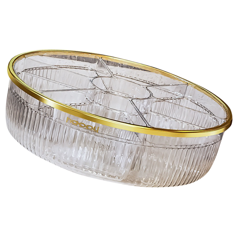 Rotating Hot Pot Dish Veggie Tray Food Serving Plate Fruit Platter Tray ...