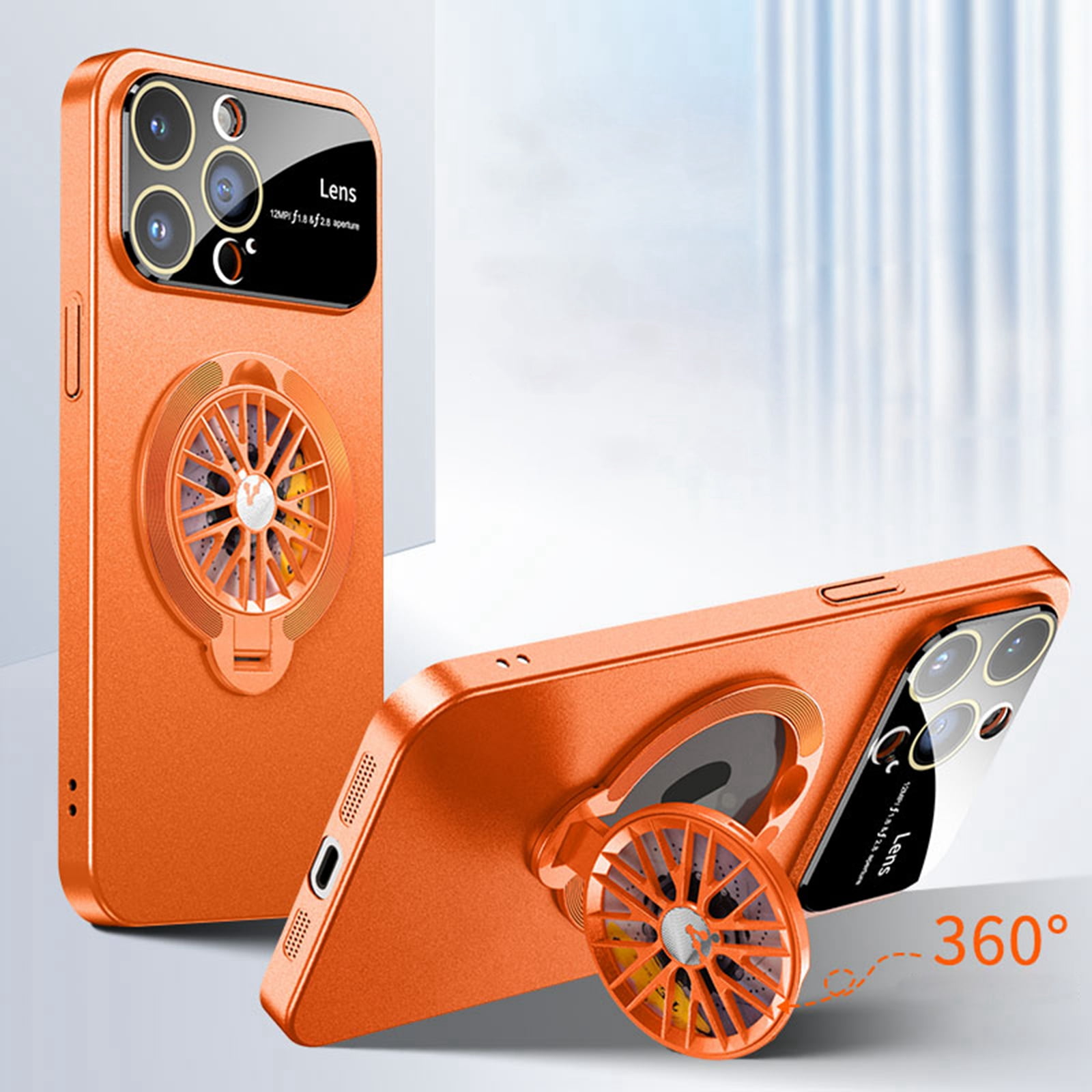 Rotating Kickstand Case for iPhone 14,Shockproof Hard PC Case Built-in ...
