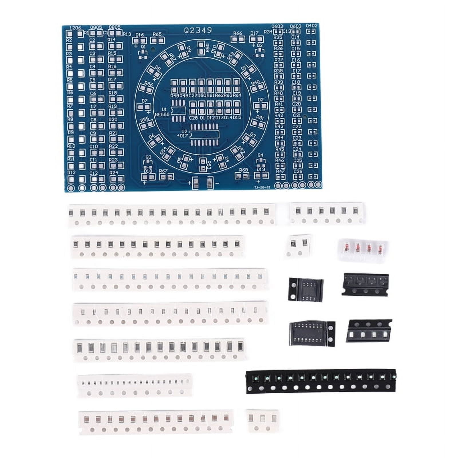 Rotating LED SMD NE555 Soldering Practice Board DIY Kit Fanny Skill ...