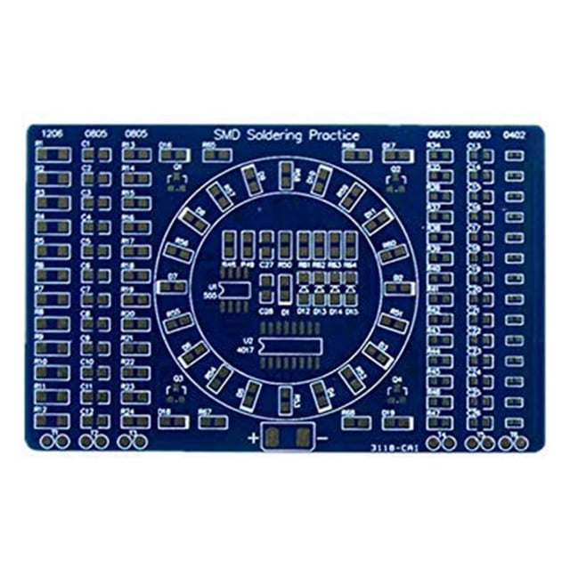 Rotating LED SMD NE555 Soldering Practice Board DIY Kit Skill Training ...