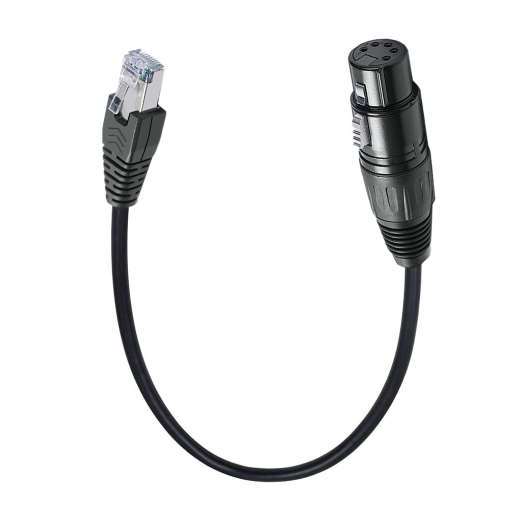 Rotating Lock XLR5P to RJ45 Male Adapter Cable High Duty PVC Coating ...