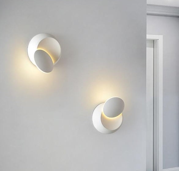 Rotating Lunar Eclipse Wall Lamp Modern Minimalist Living Room LED Wall ...