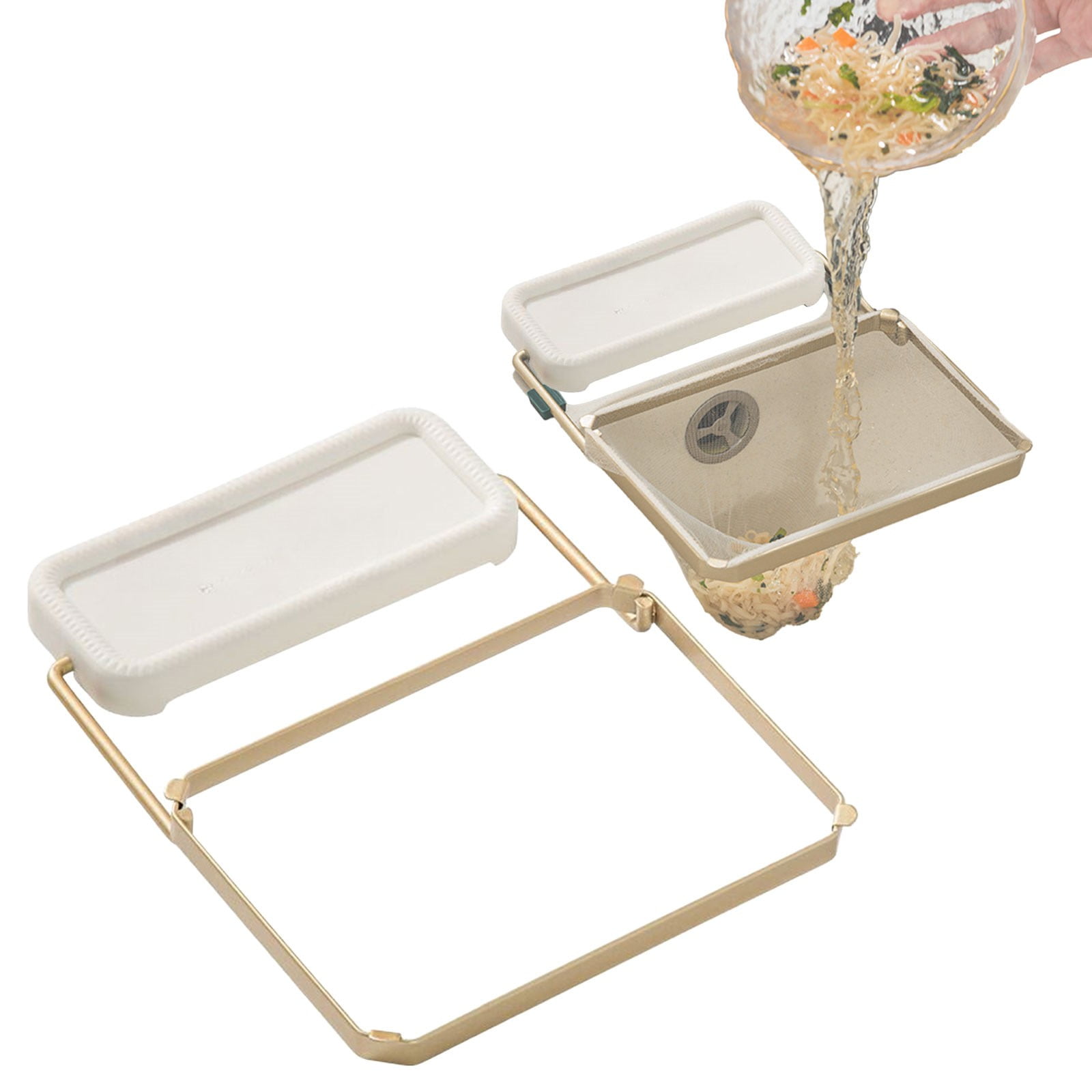 Rotating Mesh Filter Rack (Mesh Filter Bag Stand), Foldable Suction Cup ...