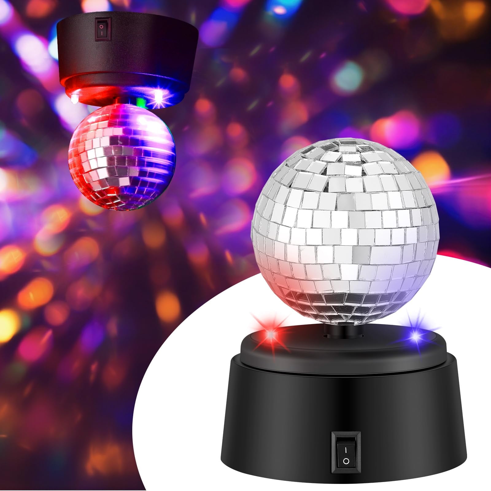Mini Disco Ball Light Locker Accessories Mirror Reflective Silver ...