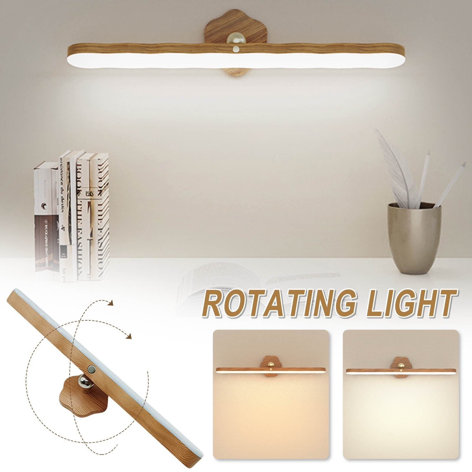 Rotating Multi-Purpose Night Light 29.8cm - Movable LED Reading Light ...