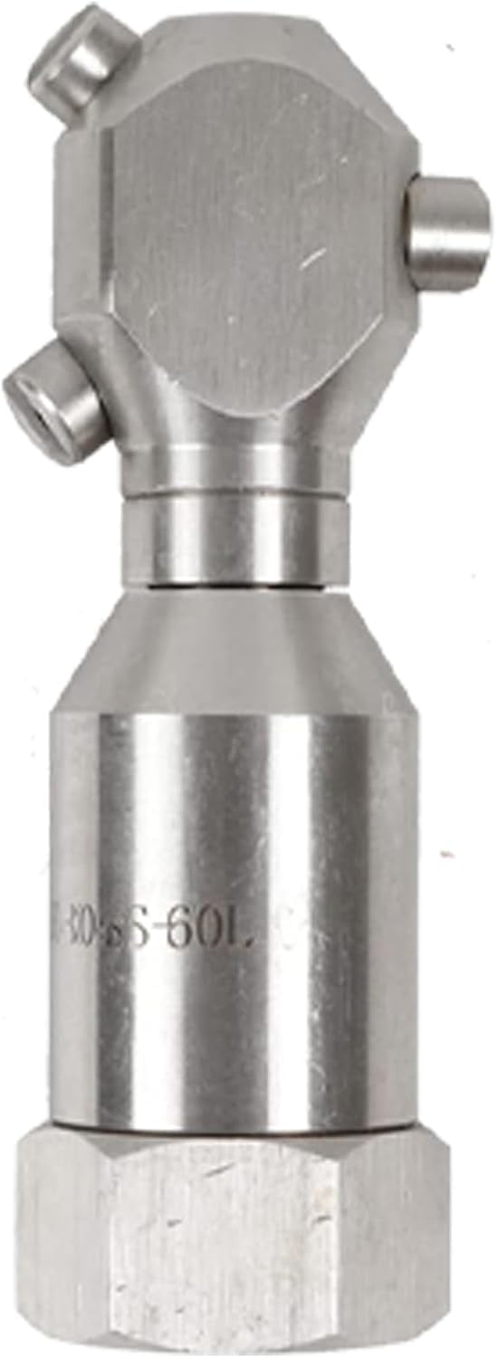 Rotating Nozzle for Pressure Washer: 1/2"" Threaded Stainless Steel 360 ...
