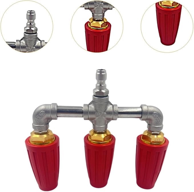 Rotating Nozzle Triple Nozzle Pressure Washer Spare Tip,Triple Turbo ...