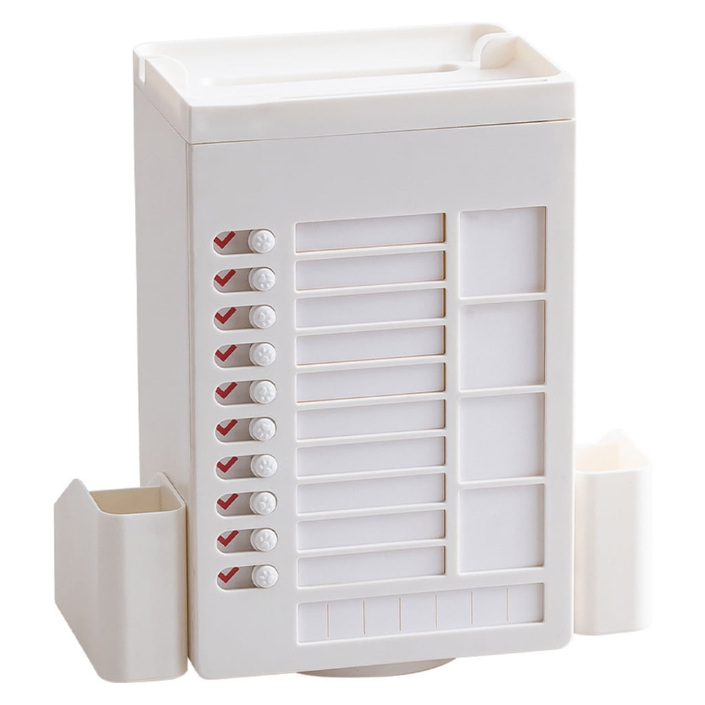 Rotating Pencil Holder Stationery Organisers Weekly Planner Desk ...