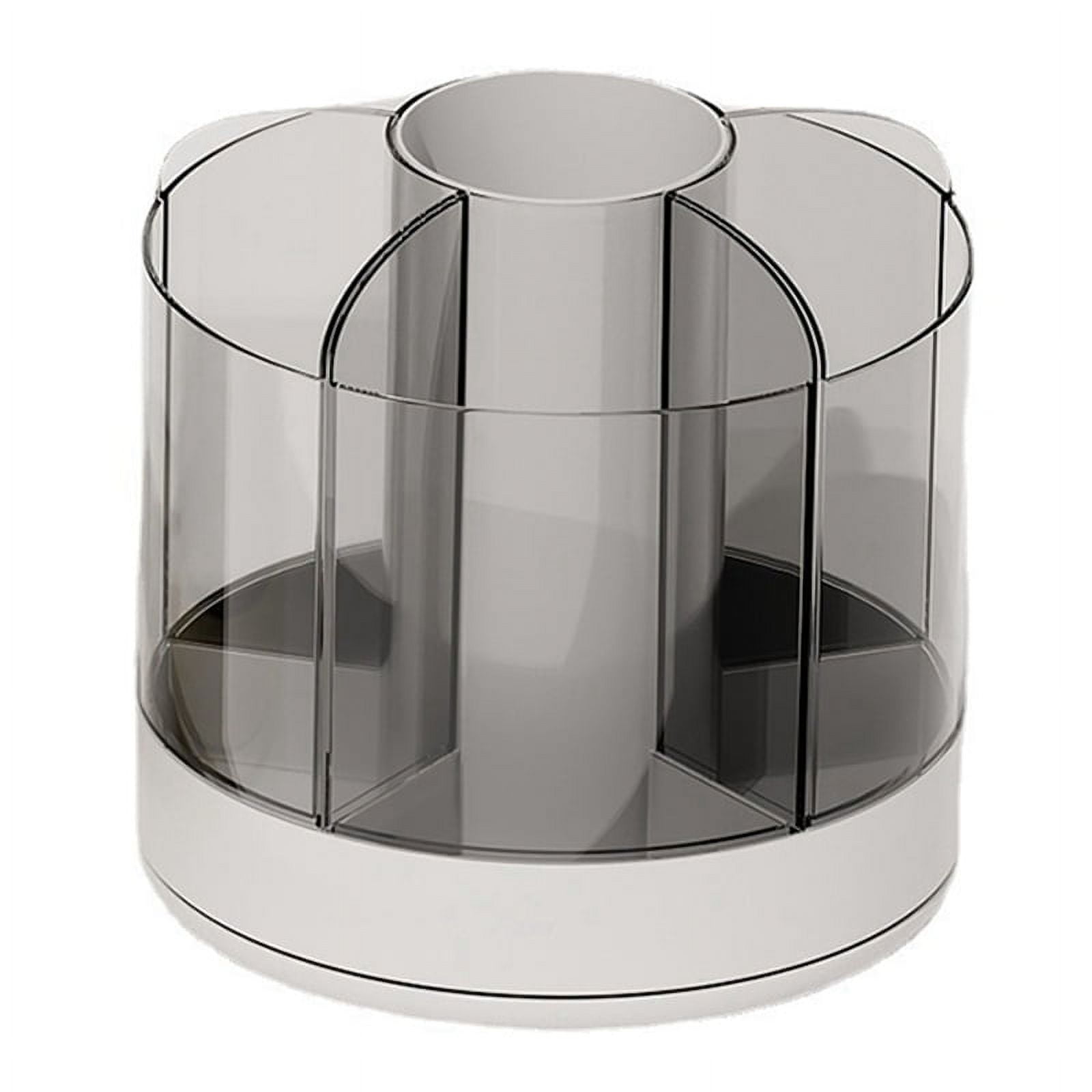 Rotating Pencil Organizer 6 Compartments 360° Turntable Detachable ...