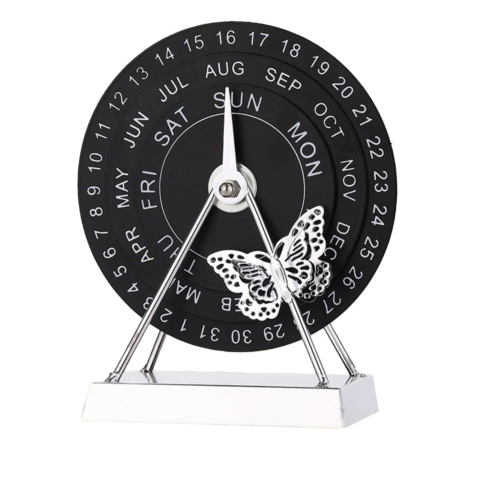 Rotating Perpetual Calendar Ornament with Turntable Design for Home ...