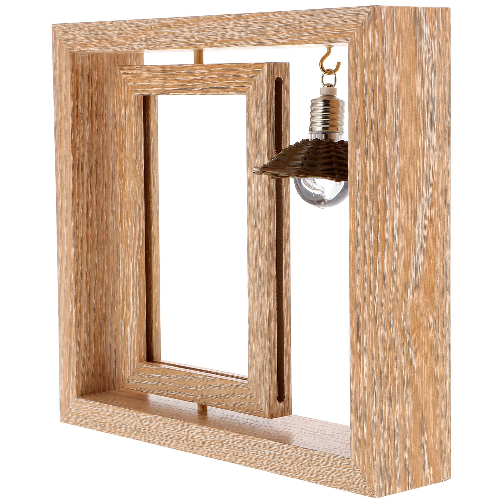 YuYiSan 1 Set Double-side Rotating Photo Frame Night Lamp Photo Frame ...