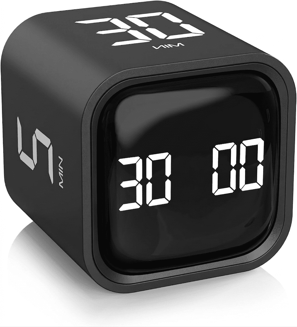 Rotating Pomodoro Timer with 5/10/30/60 Min Presets & Custom Mode ...