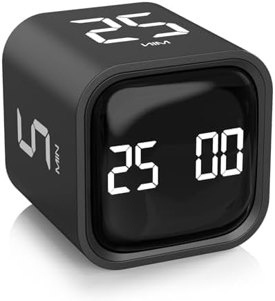 Rotating Pomodoro Timer 5, 25, 10 50 Minutes Preset, Desk Productivity ...