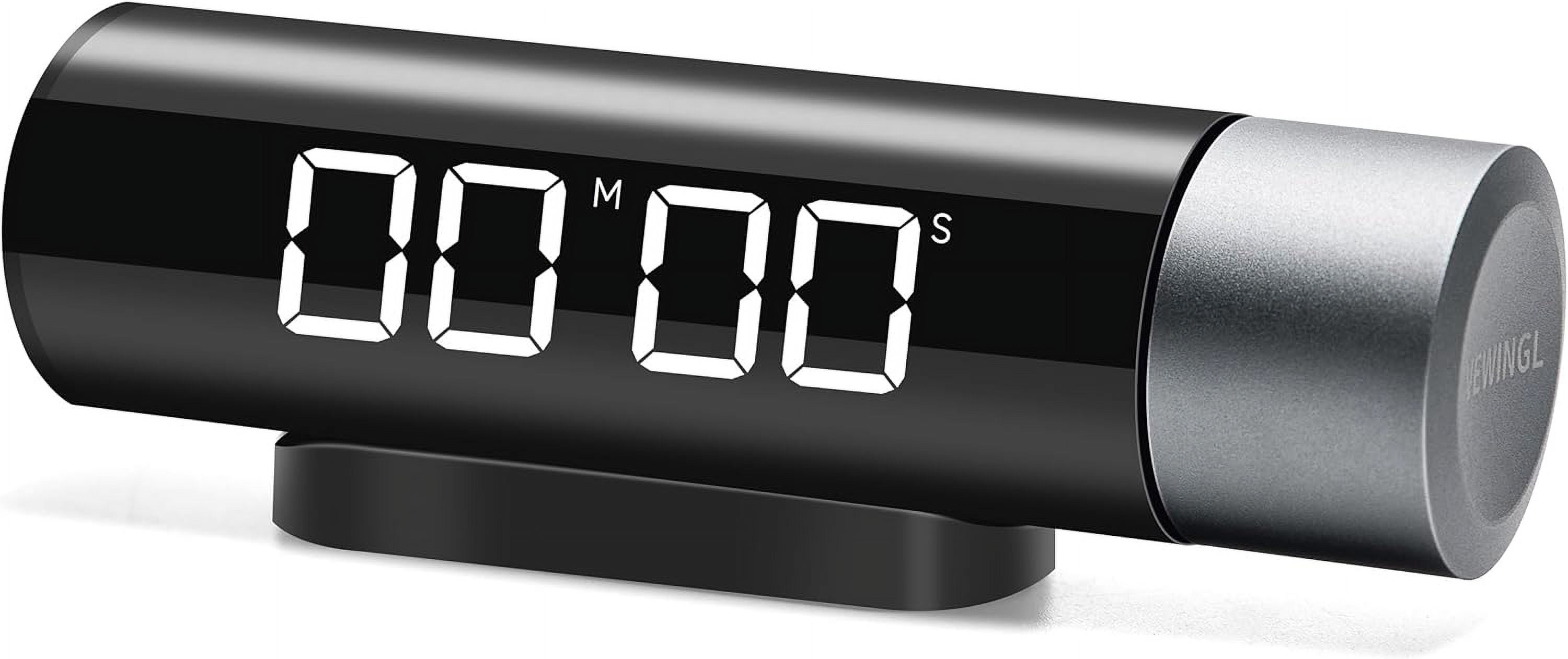 Rotating Pomodoro Timer, Aesthetic Magnetic Kitchen Timer with LED Display, Count Up & Down ...